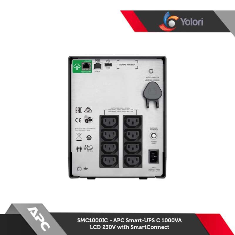 Jual APC Smart-UPS 1000VA Tower LCD 230V with SmartConnect Port SMC1000IC di Seller Yolori ...