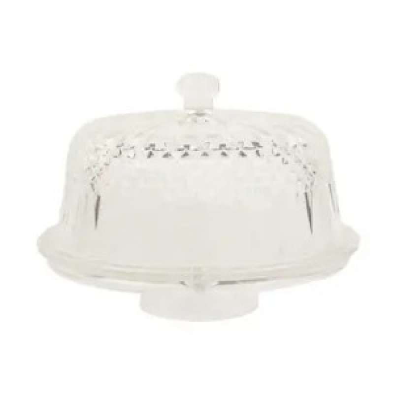 Promo Appetite Tempat Kue Dengan Tutup Berpola | Cake Dome Glass ...
