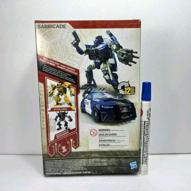 Jual deformation robot figure transformers barricade premier edition by ...