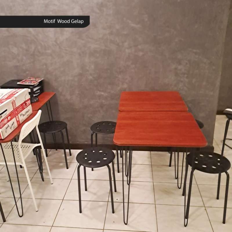Promo Sale Meja Cafe Minimalis Meja Kafe Persegi Kotak Diameter 60Cm ...