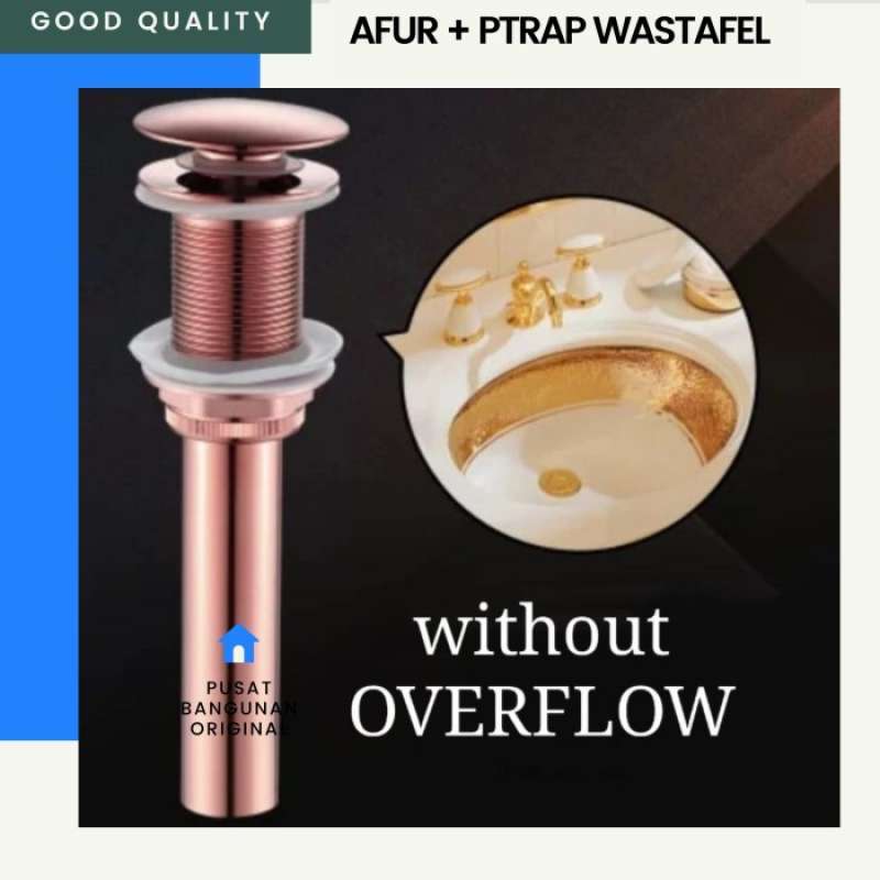 Promo Baru Sifon Botol Avur Pencet P-Trap Pembuangan Wastafel Marroon ...