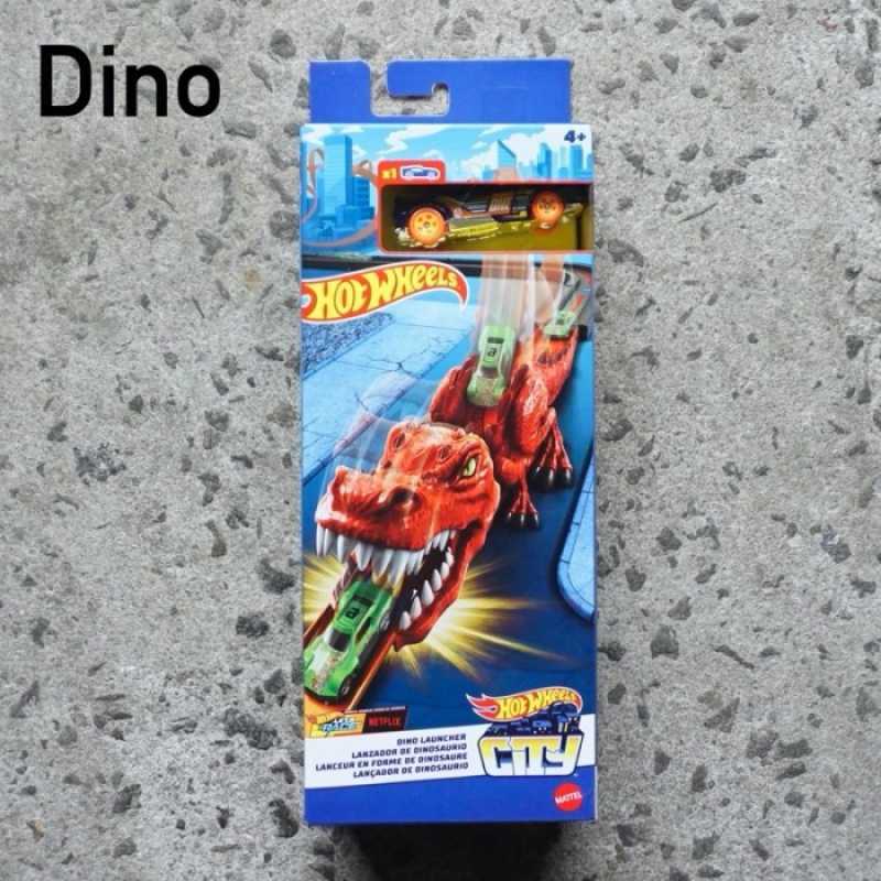 Jual Hot Wheels City Nemesis Shark Dino Launcher Hotwheels Track, Warna ...