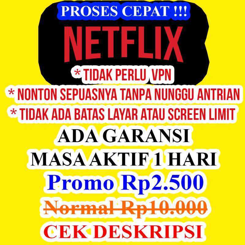 Jual akun netflix full garansi anti batas layar anti screen limit anti ...