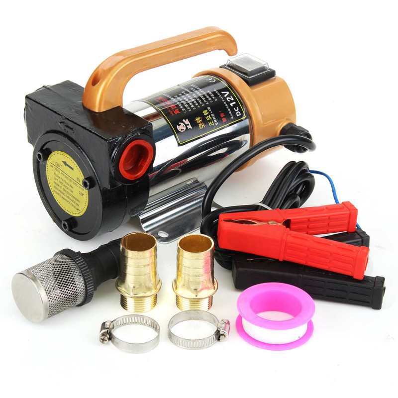 Promo 12 V DC Portable Pompa Transfer Kendaraan dengan Tugas Berat Truk ...
