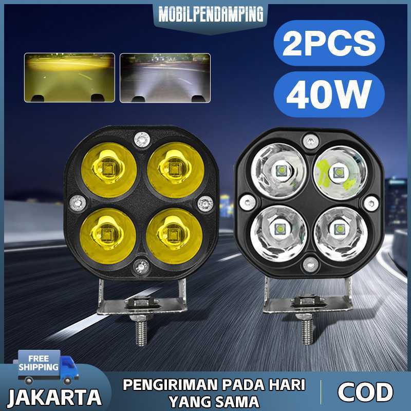 Promo Lampu Sorot Tembak LED Bar CWL CREE 4 Titik Mata 40 Watt Mobil ...