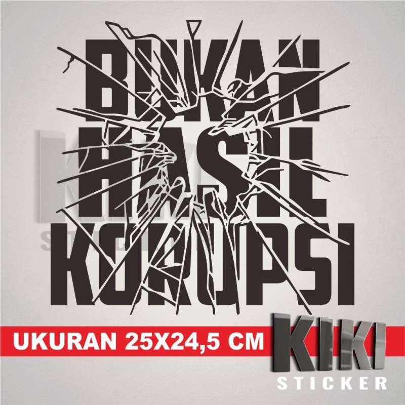 Jual CUTTING STICKER KACA MOBIL BODY LAPTOP, STIKER KATA KATA BUKAN ...