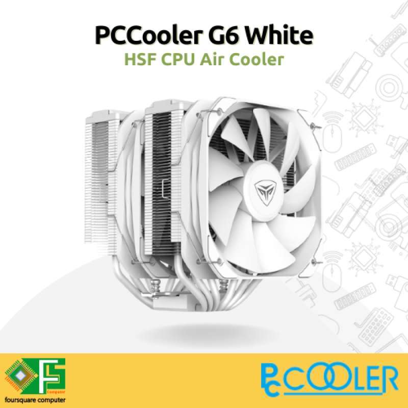 Jual HSF CPU Air Cooler PCCooler G6 White Compatible With LGA 1700 ...