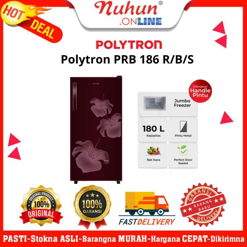 Jual Kulkas 1 Pintu Polytron PRB 186 R/B/S di Seller Nuhun.Online ...