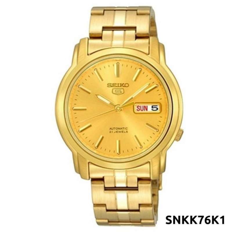 Jual Jam Tangan Pria Seiko 5 Full Gold Automatic Original Garansi 1 ...