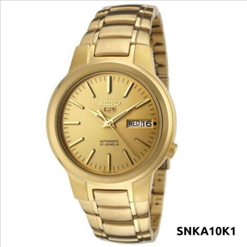 Jual Jam Tangan Pria Seiko 5 Full Gold Automatic Original Garansi 1 ...