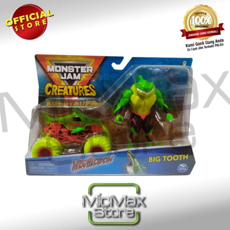 Promo MONSTER JAM CREATURES 1:64 TRUCK & 5INCH WITH FIGURE 6055108 ...