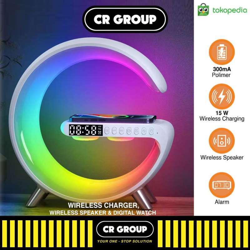 Jual [CRGROUP] G63 WIRELESS SPEAKER, JAM DIGITAL & WIRELESS CHARGER di Seller CRGroup - Angke ...