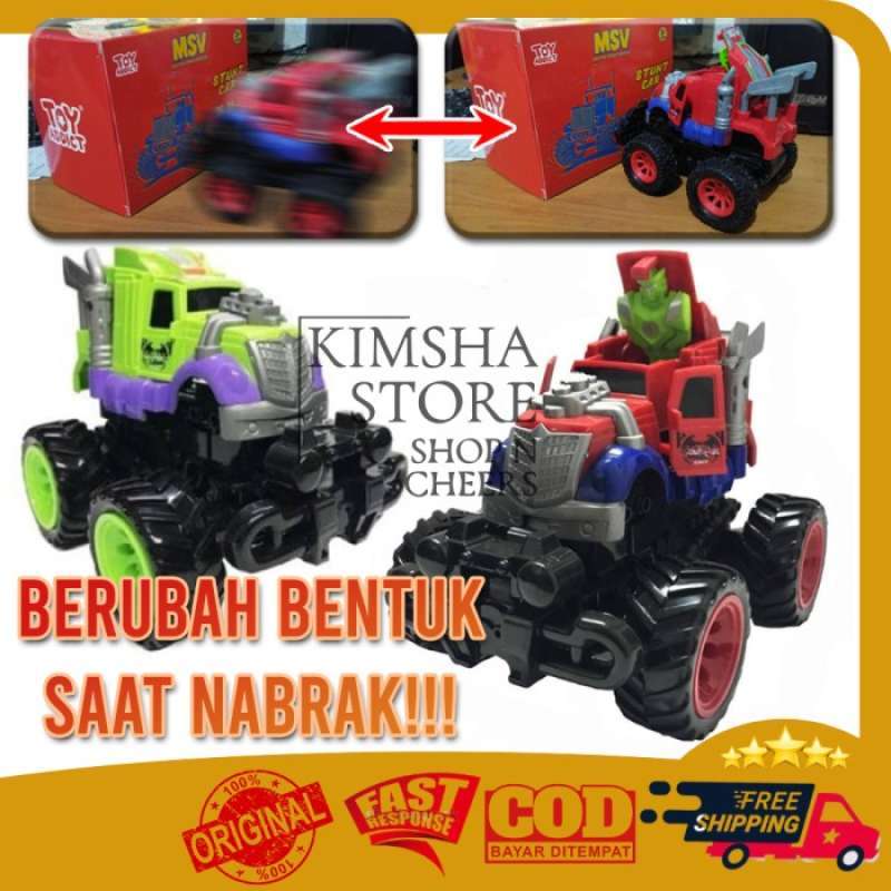Promo MONSTER TRUCK CRASH BERUBAH BENTUK TRUK BIG FOOT JAM JIP MASTER ...