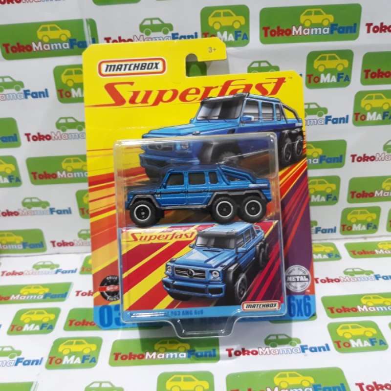 Promo MATCHBOX SUPERFAST MERCEDES BENZ G63 AMG 6X6 SUPER FAST BAN KARET ...
