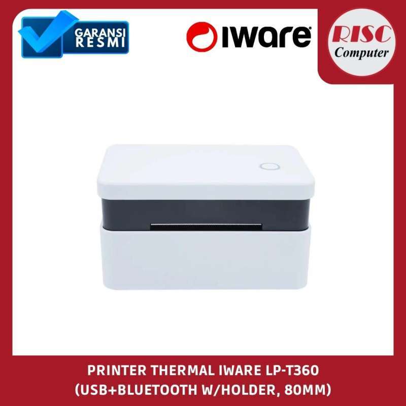Jual IWARE LP - T360 Printer Sticker Label Thermal USB Bluetooth 80mm ...
