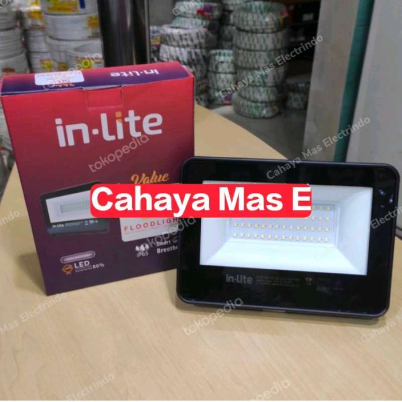 Promo LAMPU LED SOROT FLOOD LIGHT SMD INLITE INF030 50W 50WATT INLITE ...