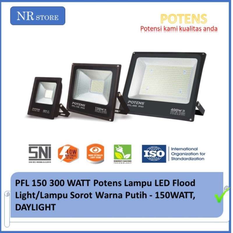 Promo PFL 150 300 WATT POTENS LAMPU LED FLOOD LIGHT/LAMPU SOROT WARNA ...