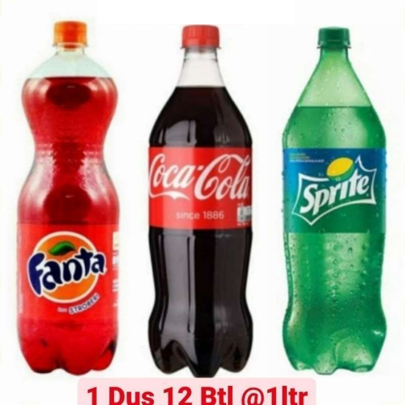 Jual SPRITE COCA COLA FANTA BOTOL 1 L PER DUS ISI 12 BOTOL - SPRITE di ...