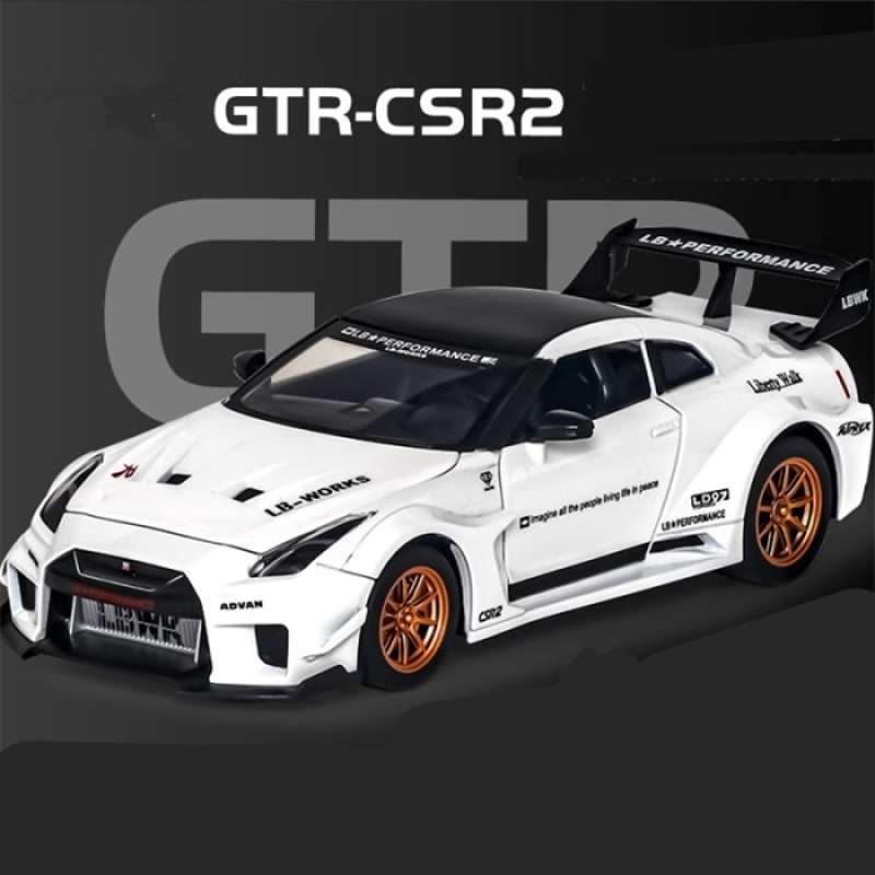 Promo DIECAST MOBIL NISSAN GTR R35 LIBERTY WALK CSR2 LBWK SKALA 1:32 ...
