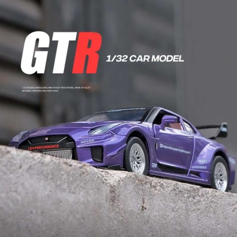 Promo DIECAST MOBIL NISSAN GTR R35 LIBERTY WALK CSR2 LBWK SKALA 1:32 ...