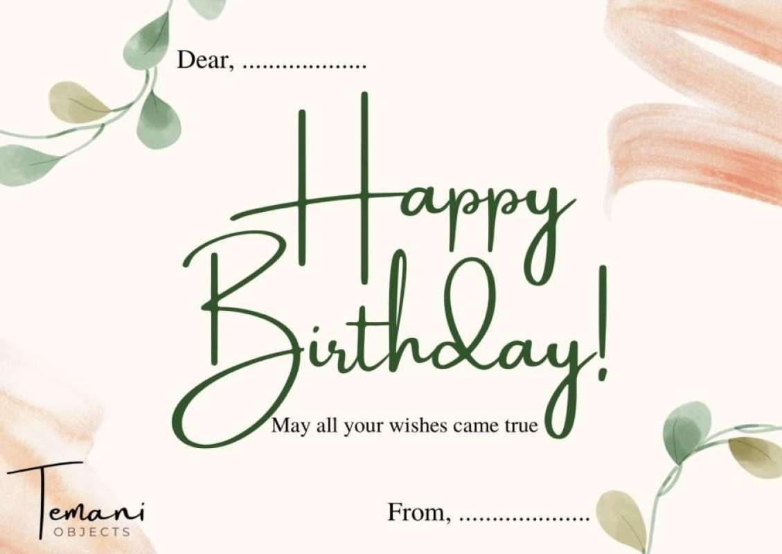 Jual Temani Objects - Kartu Ucapan/ Greeting Card/Gift Card - Birthday ...