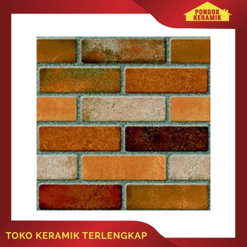 Jual Keramik Accura 40x40 Bricko Terracota / Keramik Batu Bata di ...