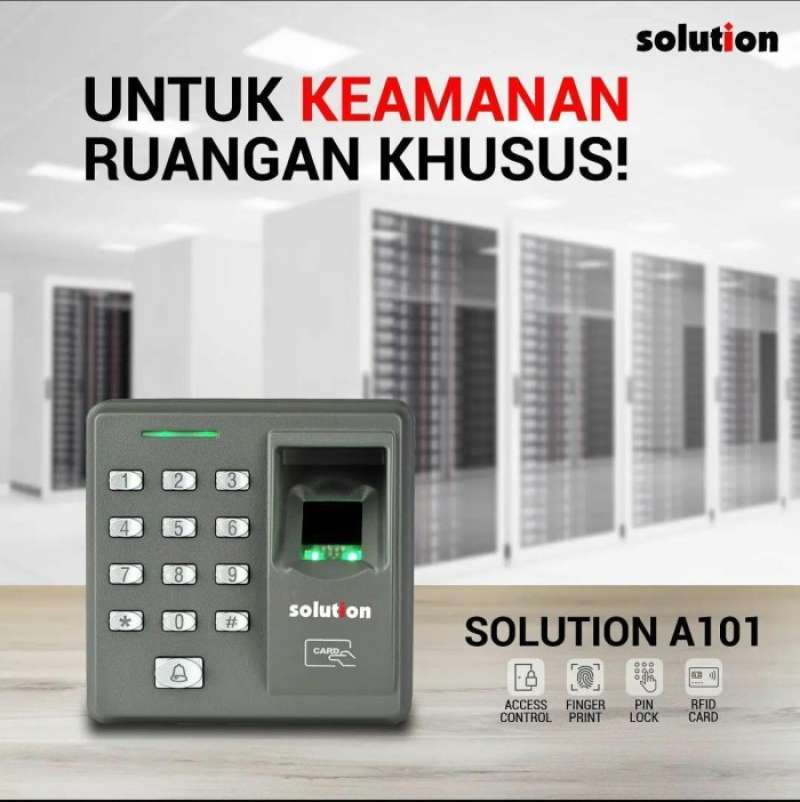 Promo SOLUTION A101, AKSES DOOR ONLY PAKAI FINGER DAN KARTU, PIN ...