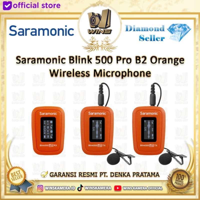 Promo SARAMONIC B500 PRO B2(TX+TX+RX) WIRELESS MICROPHONE GARANSI RESMI ...