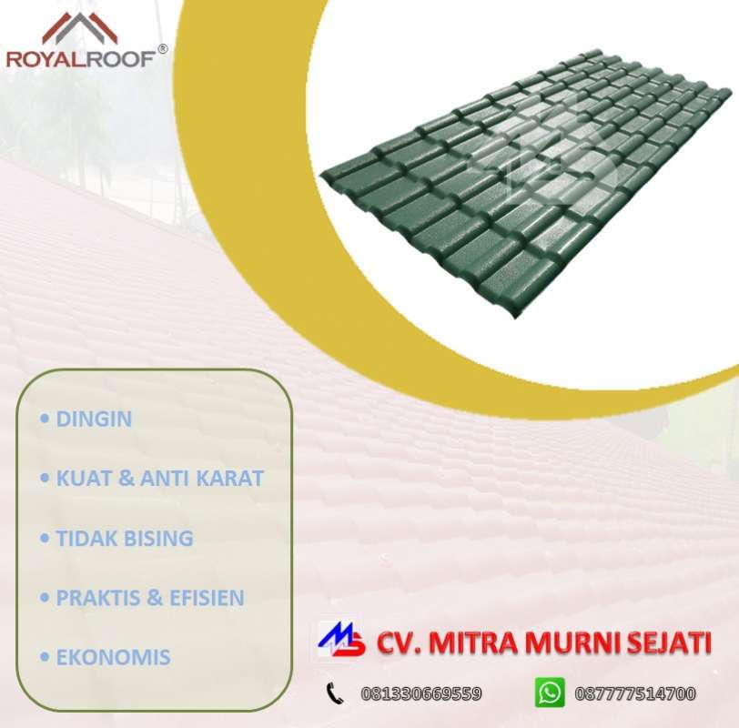 Jual Royalroof Genteng UPVC Solusi Terbaik untuk Atap Rumah - Hijau di ...