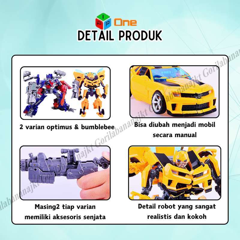 Jual Optimus Prime Bumblebee Transformers Deformation Action Figure Untuk Anak Mainan Robot di ...
