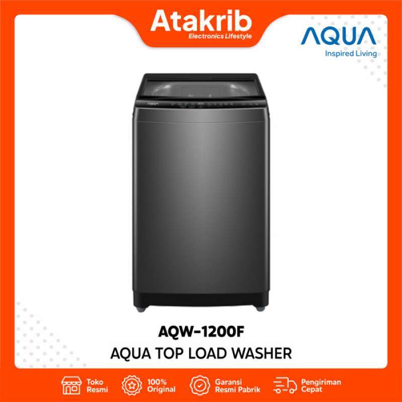 Jual AQUA TOP LOAD WASHER AQW-1200F Hijab Mode 12 Kg di Seller ATAKRIB ...