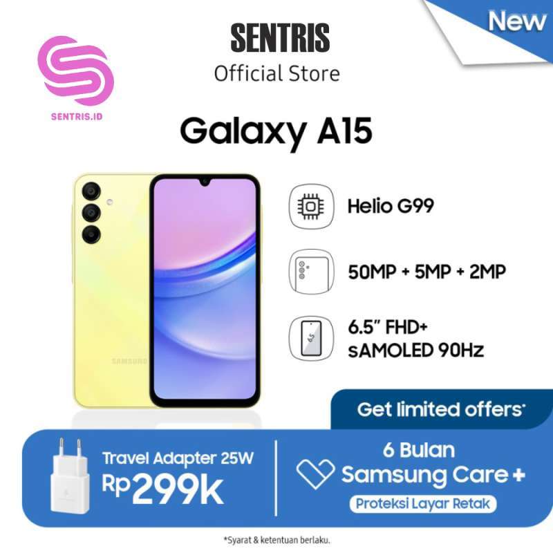 Jual SAMSUNG GALAXY A15 LTE - 128GB BLACK di Seller Sentris.id Official ...
