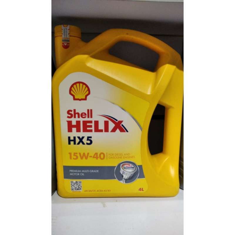 Jual OLI SHELL HELIX HX5 SAE 15W40 Galon 4L Original di Seller Otopac ...