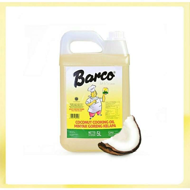 Jual BARCO Minyak Goreng Kelapa5L Coconut Cooking Oil 5 Liter Jerrycan ...