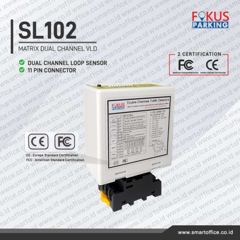 Promo Matrix Double Vehicle Loop Detector Sensor Metal 2 Channel Vld ...