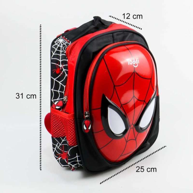 Jual Tas Ransel Sekolah Anak Tk Paud Backpack Model Spiderman - 1801 - Biru Muda Di Seller ...