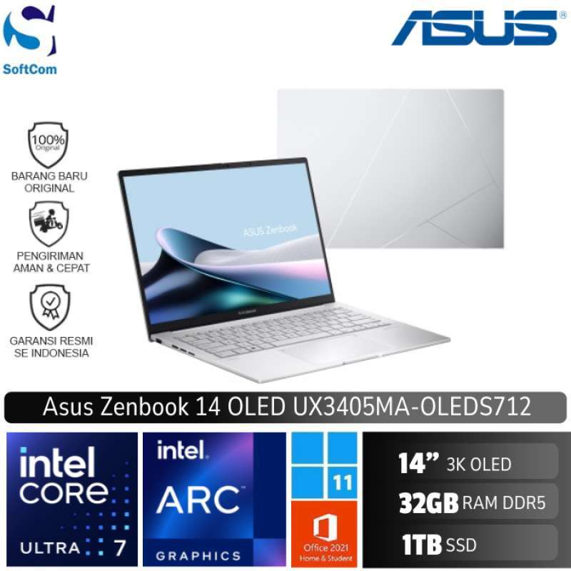 Promo Asus Zenbook 14 Oled Ux3405ma Oleds712 Notebook [ultra 7 155h ...