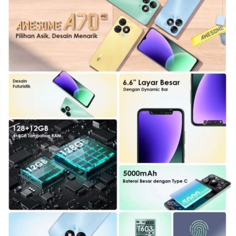 Jual Itel A70 Ram 4/128gb Garansi Resmi Itel Indonesia di Seller ...