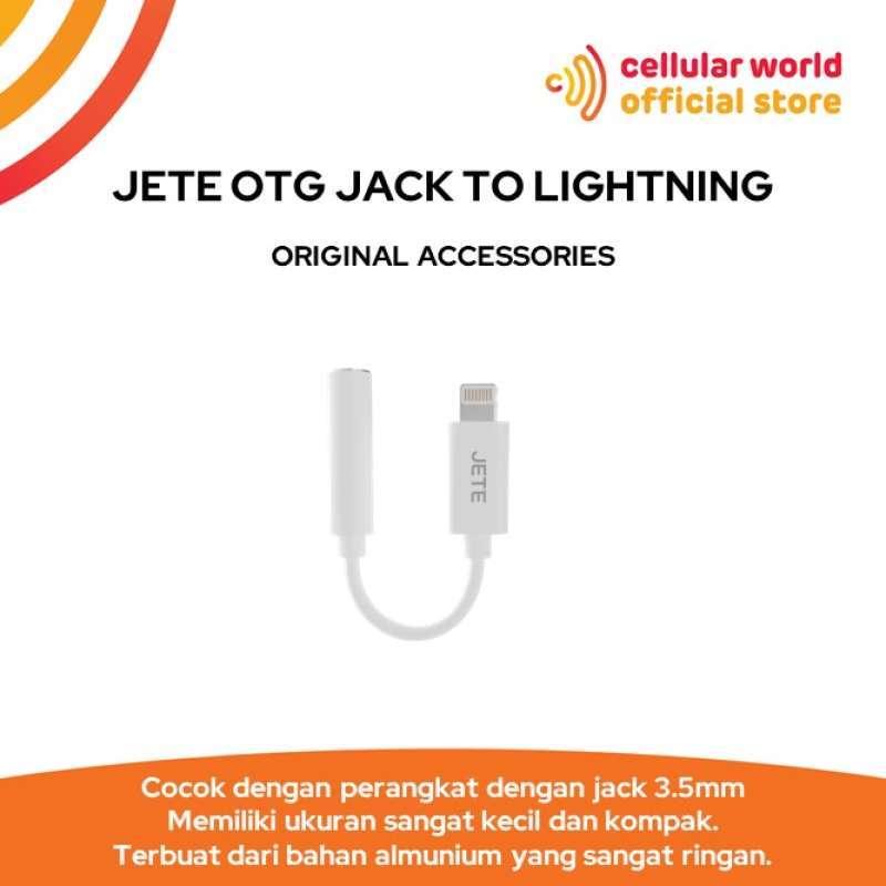 Jual Jete OTG Lightning to Audio (Jack 3,5mm) Garansi Resmi di Seller ...