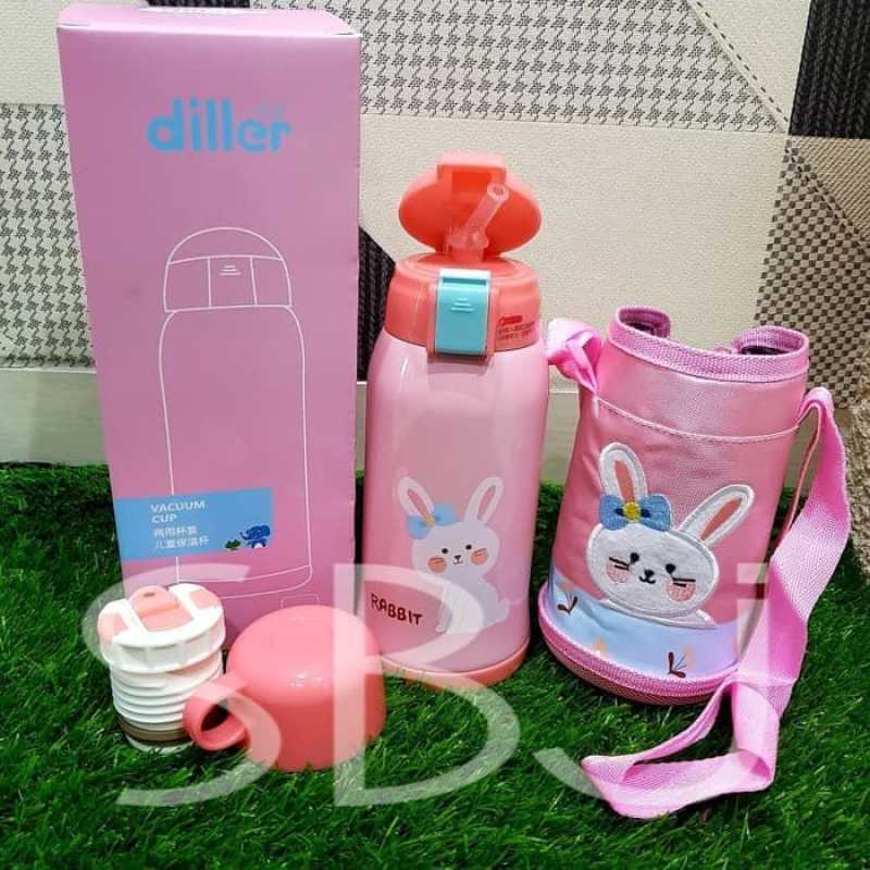 Promo BOTOL AIR TERMOS VACUUM STAINLESS STEEL DILLER DUAL CAP DENGAN ...