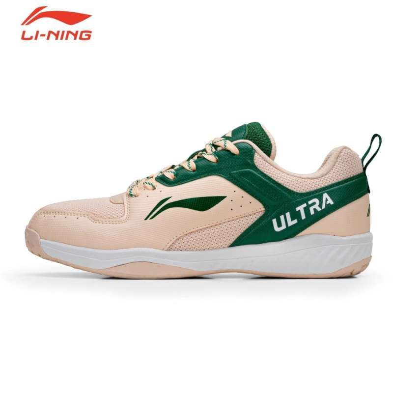 Jual Sepatu Badminton Lining Ultra Speed AYTT043 Novelle Peach / Green ...