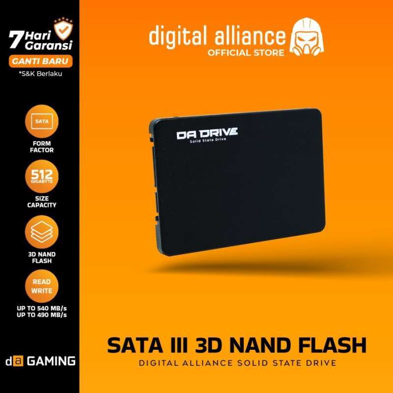 Jual SSD DA Solid State Drive DA 512GB 2.5 SATA III 3D NAND di Seller Gamer ID Medan - Darat ...