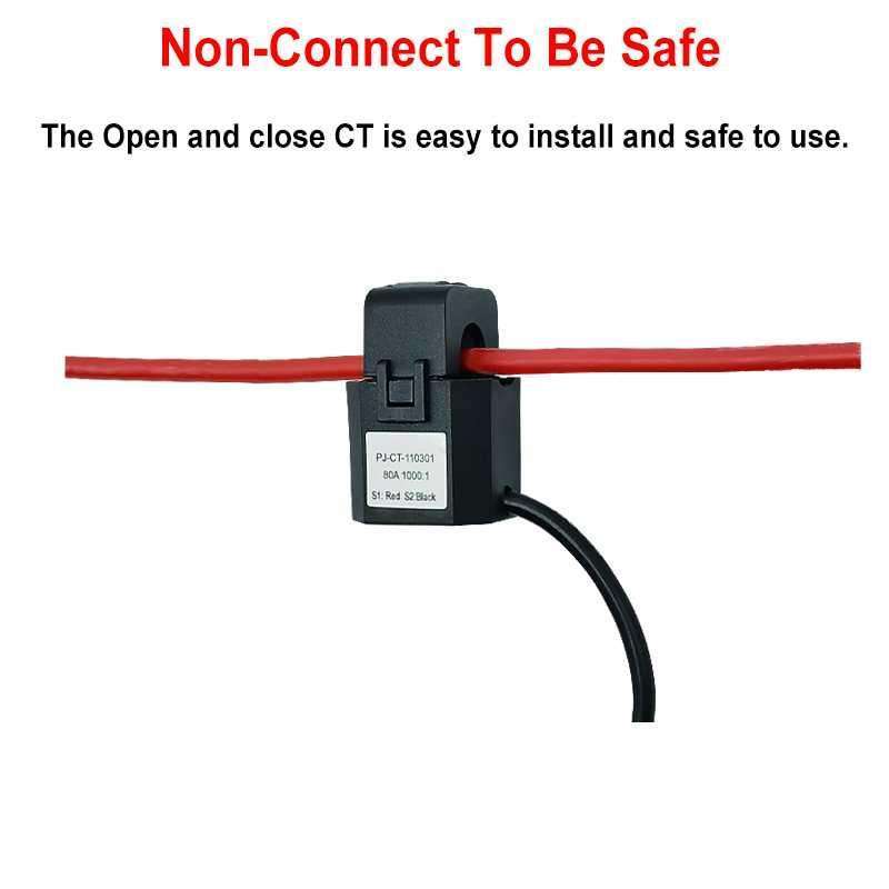 Jual Smart Energy Meter 80A WiFi with Current Transformer Clamp kWh PJ ...