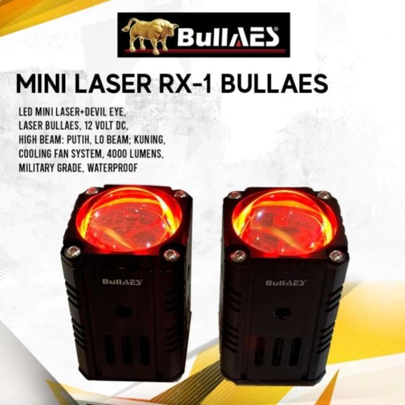 Promo MINI LASER BULL AES RX1 28 WATT DEMON MERAH - DEMON MERAH GARANSI ...