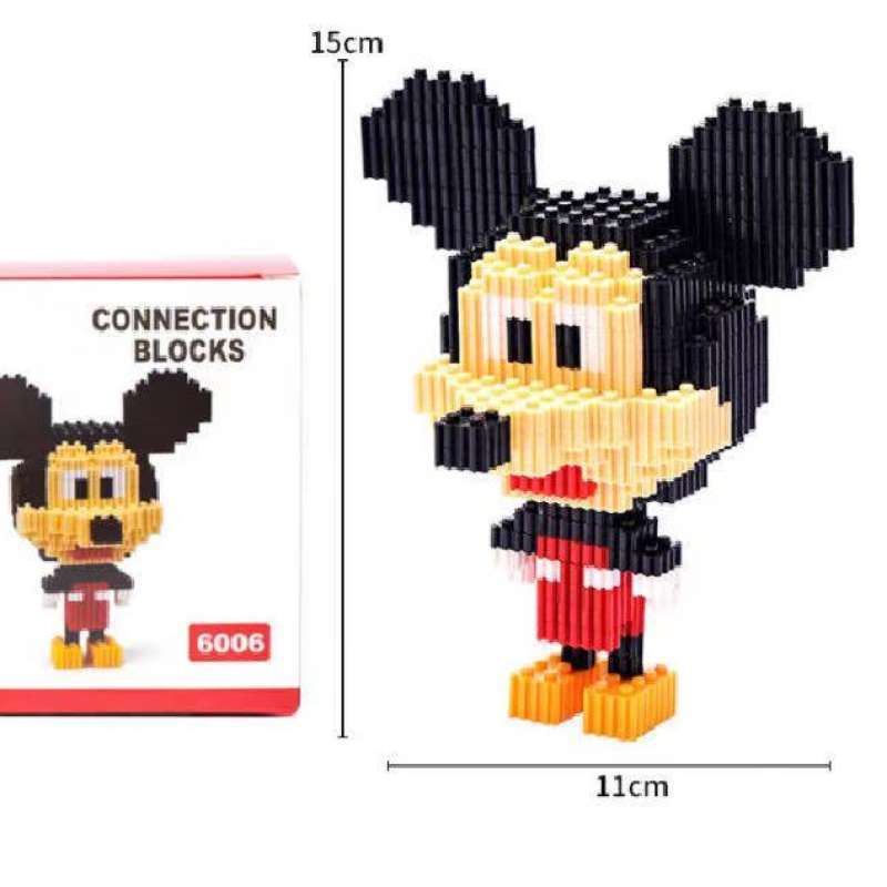 Promo Smy Nano Blocks Mickey & Minnie 3d Model, Mainan Blok Susun, Blok ...