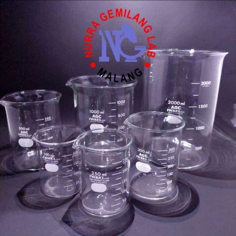Promo Beaker Glass Gelas Kimia Iwaki 250 Ml Diskon 23% Di Seller Anabel ...