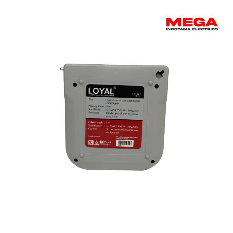 Jual Loyal Ly-108 Kabel Roll 5 Meter - Box Kabel Ly 108 / Cordlink Sni ...
