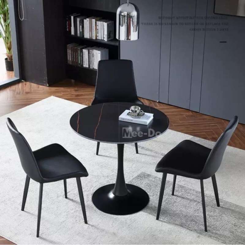 Promo Meja Makan Bulat Granit Mee Do Minimalis Round Dining Table ...