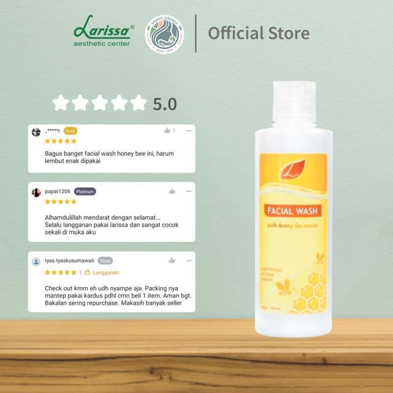 Jual Larissa - Facial Wash Honey Bee Venom Acne di Seller Larissa ...