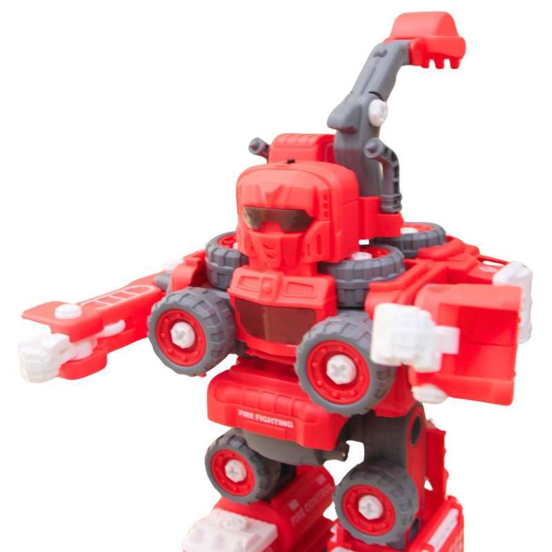Jual Figoltoys Mainan Anak Robot Mobil Konstruksi Pemadam Kebakaran ...
